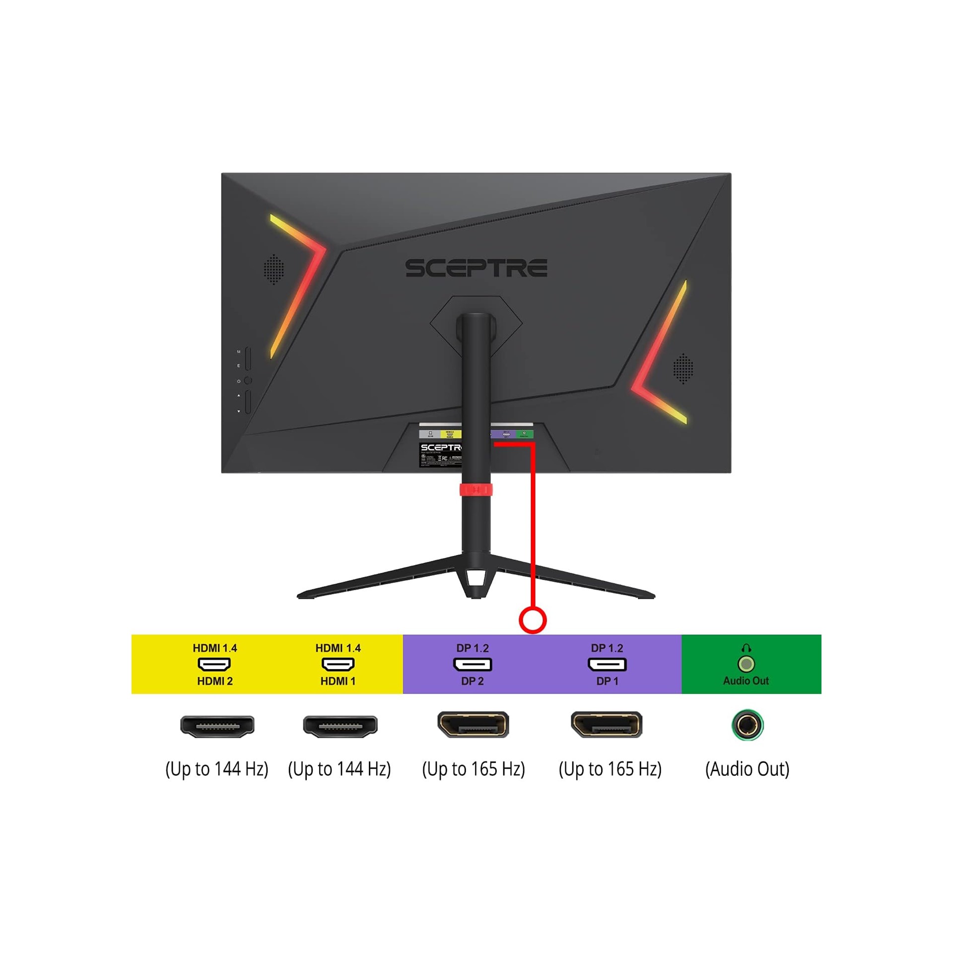 Sceptre 27" IPS 165Hz 2K Gaming Monitor - HoneyBlue Systems